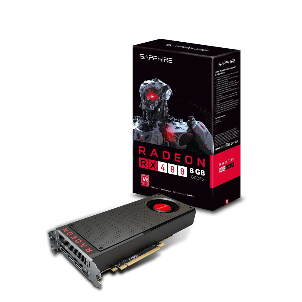 Compre Sapphire AMD Radeon RX 480 Graphics Card | Grabr Entregas P2P ...